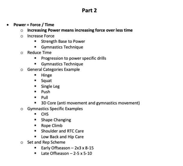 Must Know Tips for Building Gymnastics Strength Programs In the Offseason